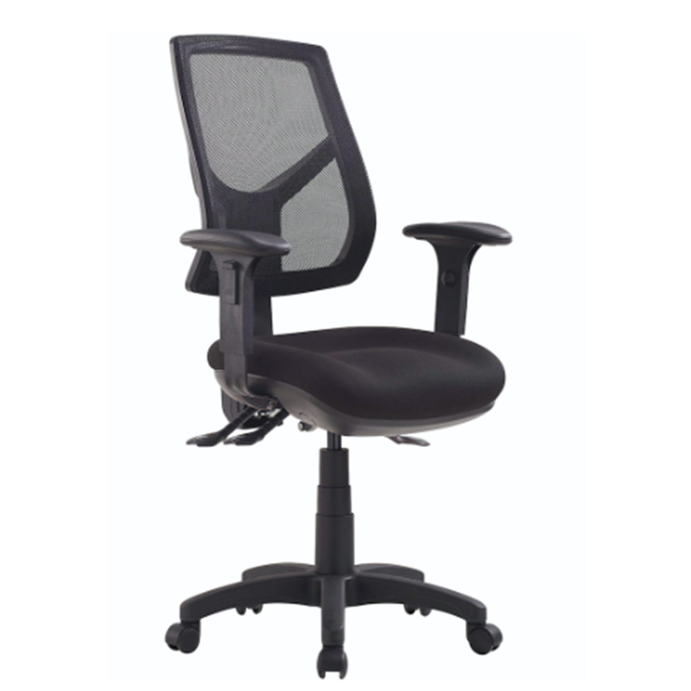 Chairs & Accessories - Rio High Back Task Chair 3 Lever With Arms Mesh ...