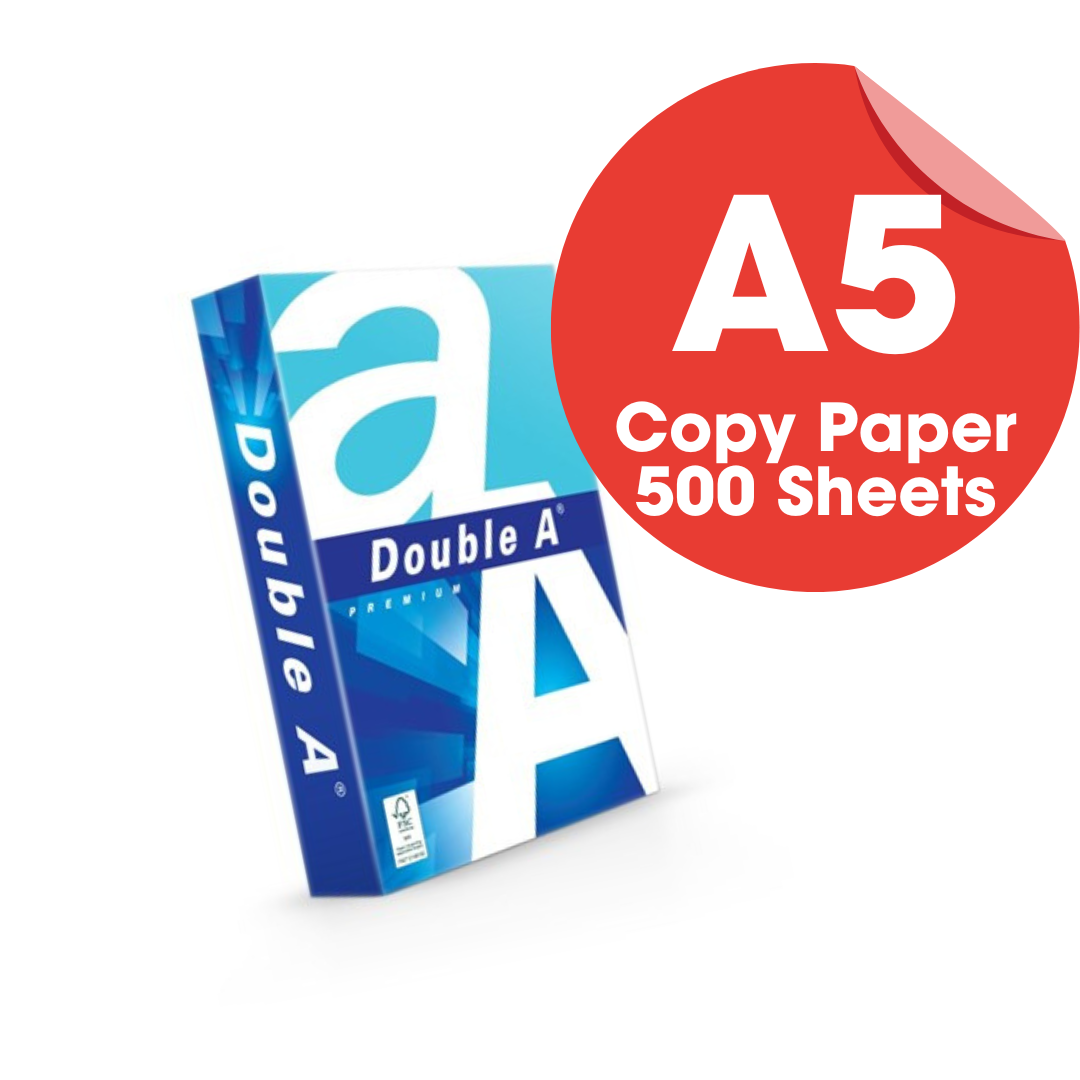 Paper - Double A Premium FSC Copy Paper A5 80gsm White Ream of 500 ...