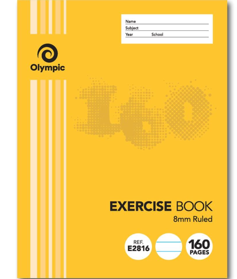 Books & Pads - Olympic Exercise Book 225x175mm 160 Page - Stuart and ...