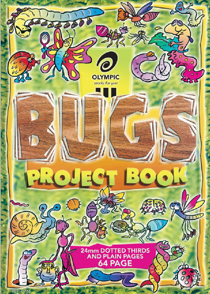 Books & Pads - Olympic Project Book Bugs 335x240mm 24mm 64 Page Dotted ...