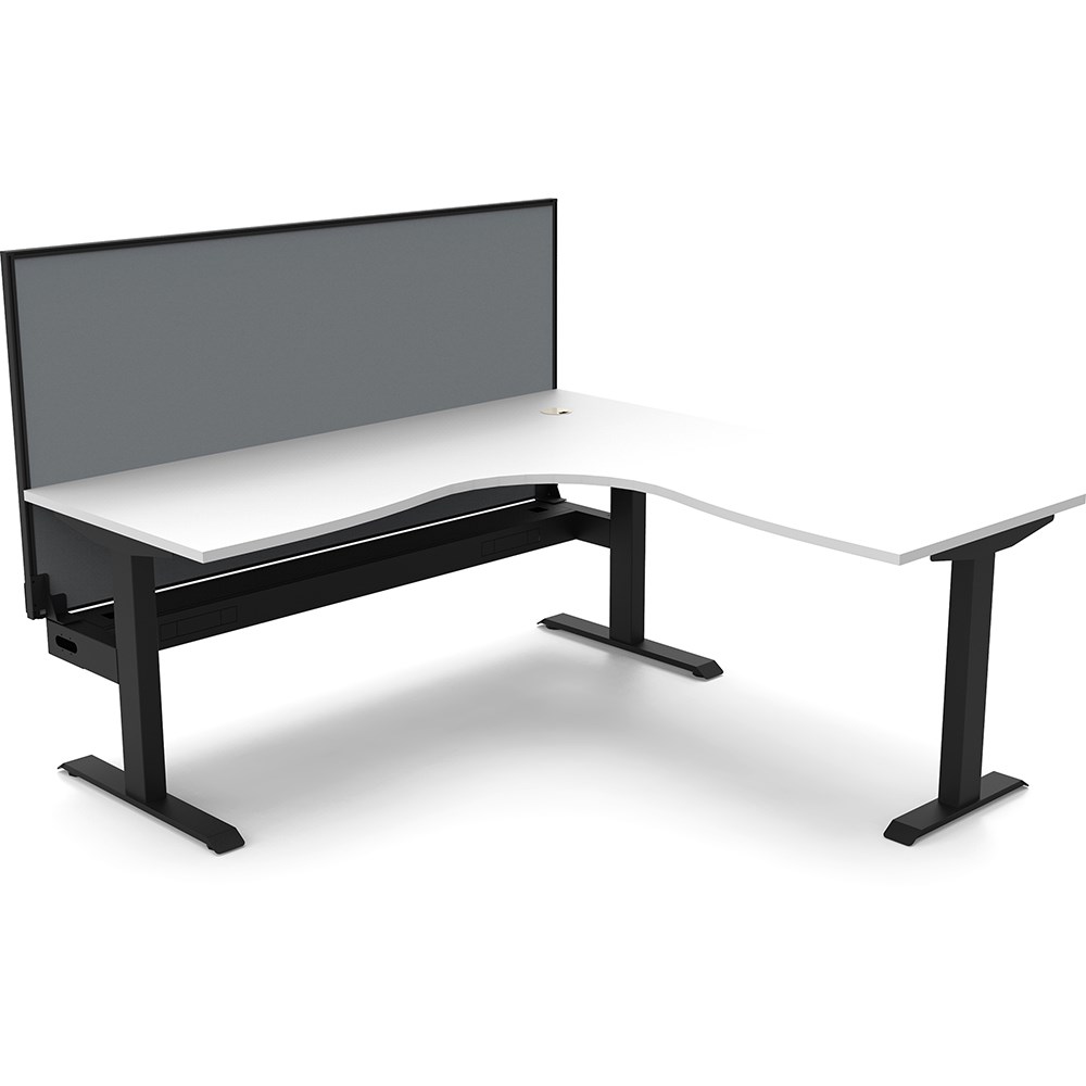 Office Furniture - Rapidline Boost Static Corner Workstation + Screen ...