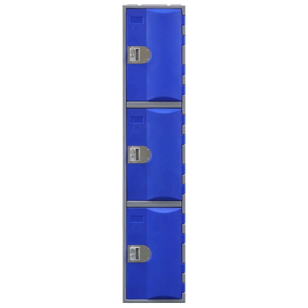 Storage - Steelco Heavy Duty Plastic Locker 3 Door 385W x 500D x ...