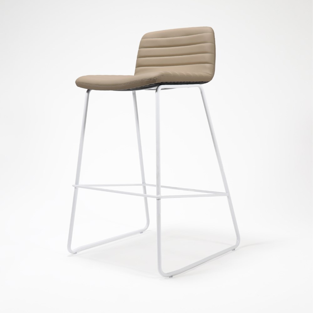 Chairs & Accessories - Rapidline Pixel Bar Stool 630mmH White Frame And ...