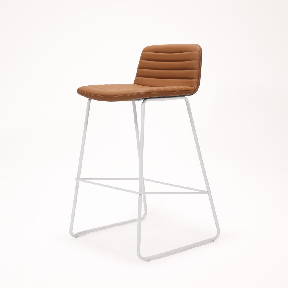 Chairs & Accessories - Rapidline Pixel Bar Stool 630mmH White Frame And ...