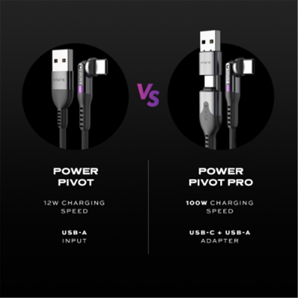 Cables, Charges & Docking Stations - Statik PowerPivot Pro USB-A/C To ...