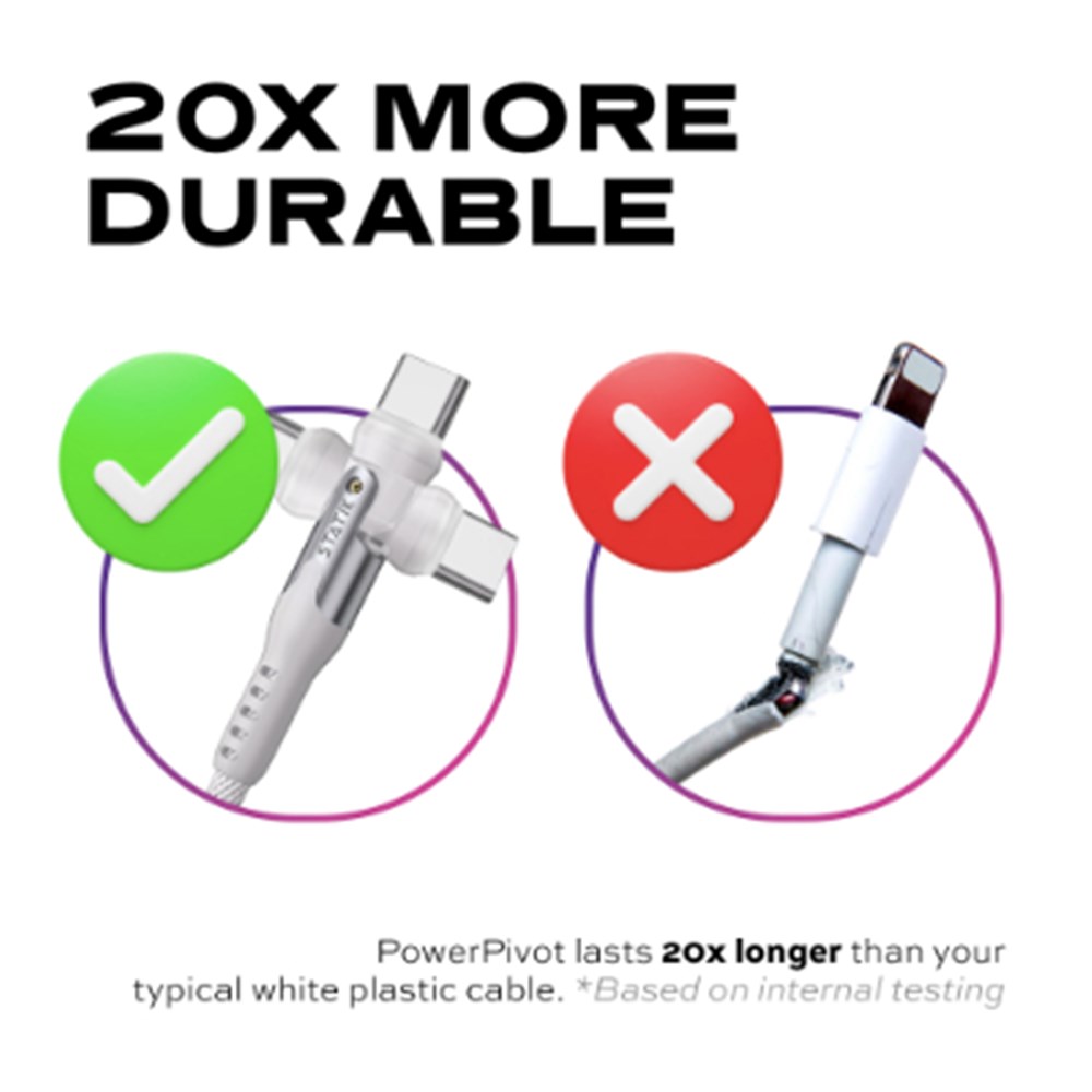 Cables, Charges & Docking Stations - Statik PowerPivot Pro USB-A/C To ...