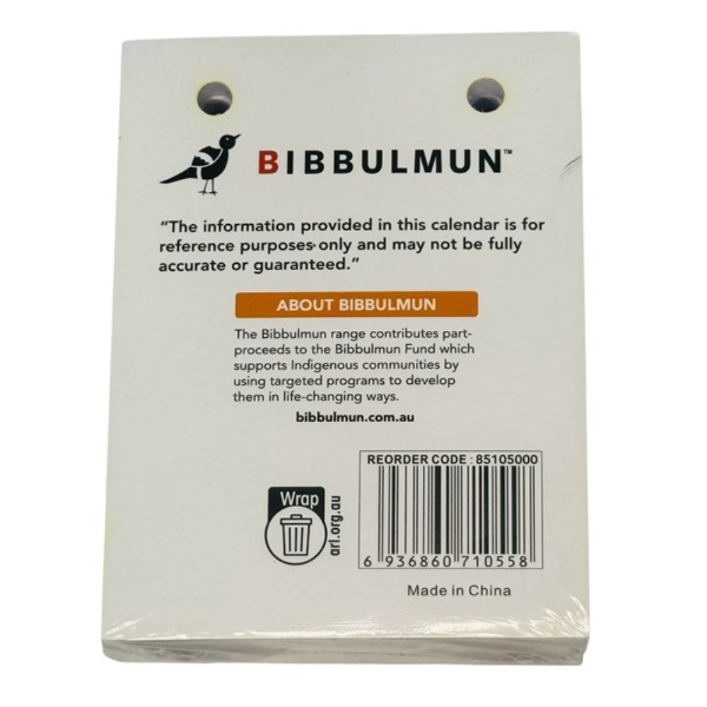 Diaries & Calendars - Bibbulmun Desk Calendar Refill Top Punch White ...