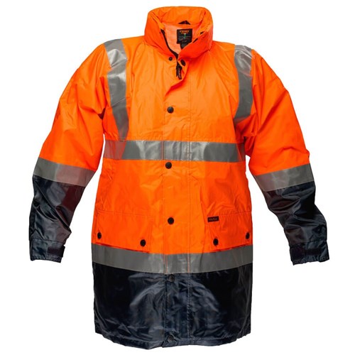 Safety - Portwest Eyre Hi-Vis Contrast Rain Traffic Jacket 5XL Orange ...