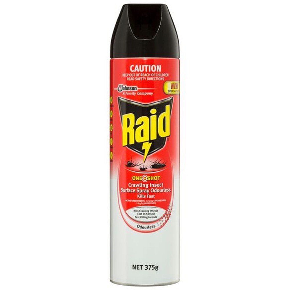 Cleaning - # RAID ONESHOT ODOURLESS INSECT SPRAY CRAWLING INSECT ...